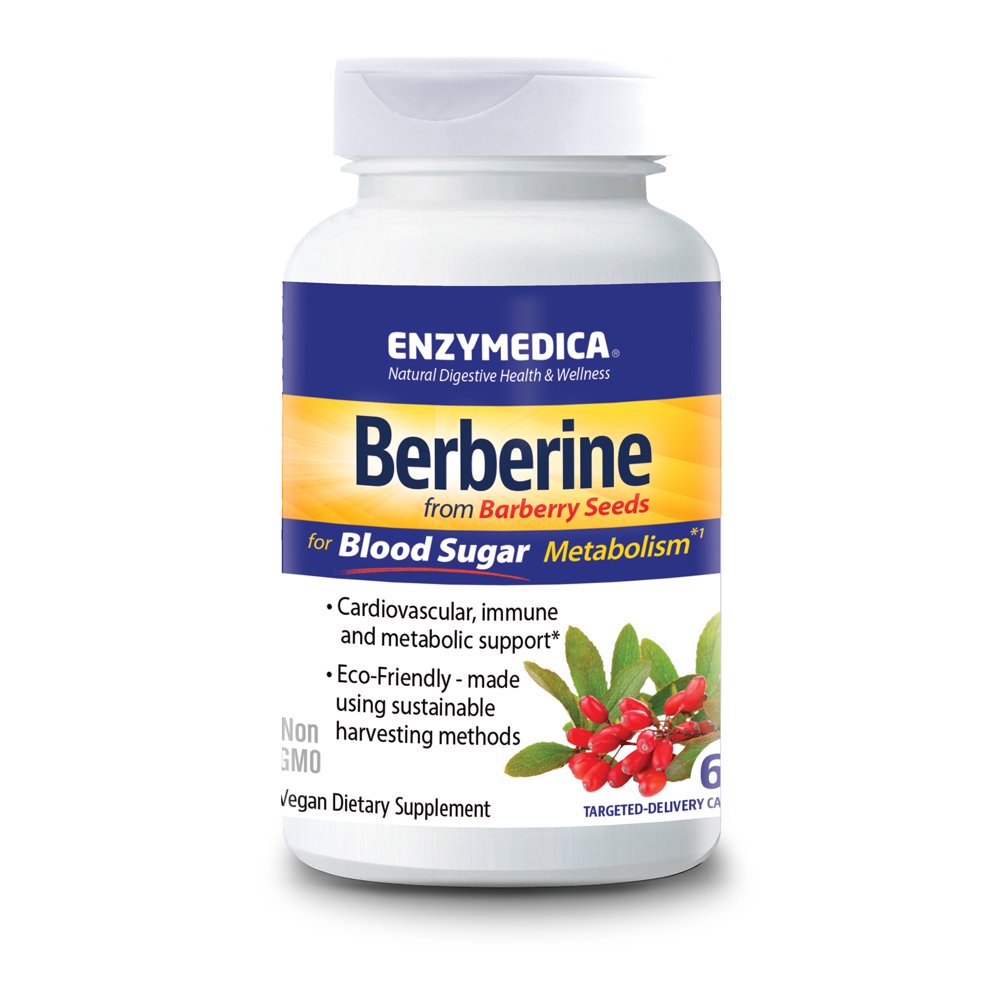 Enzymedica, Berberine, Supports Cardiovascular and Immune Health, Helps ...
