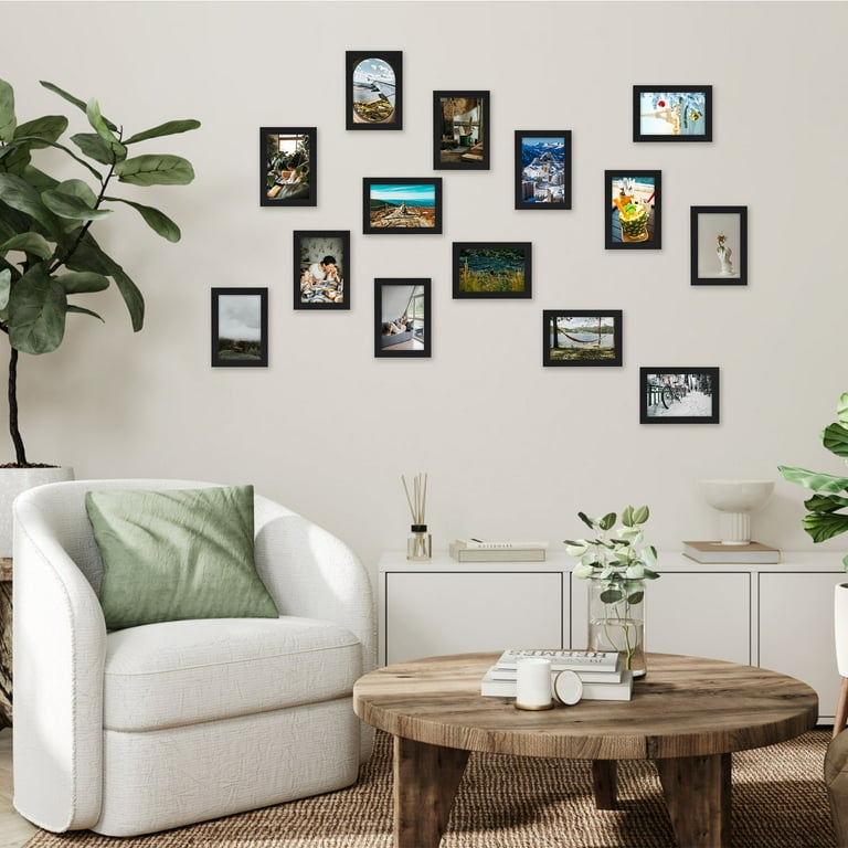 Square Photo Frames Fxojyvo 15x15 Picture Frame Set Of 6 - Black Square ...