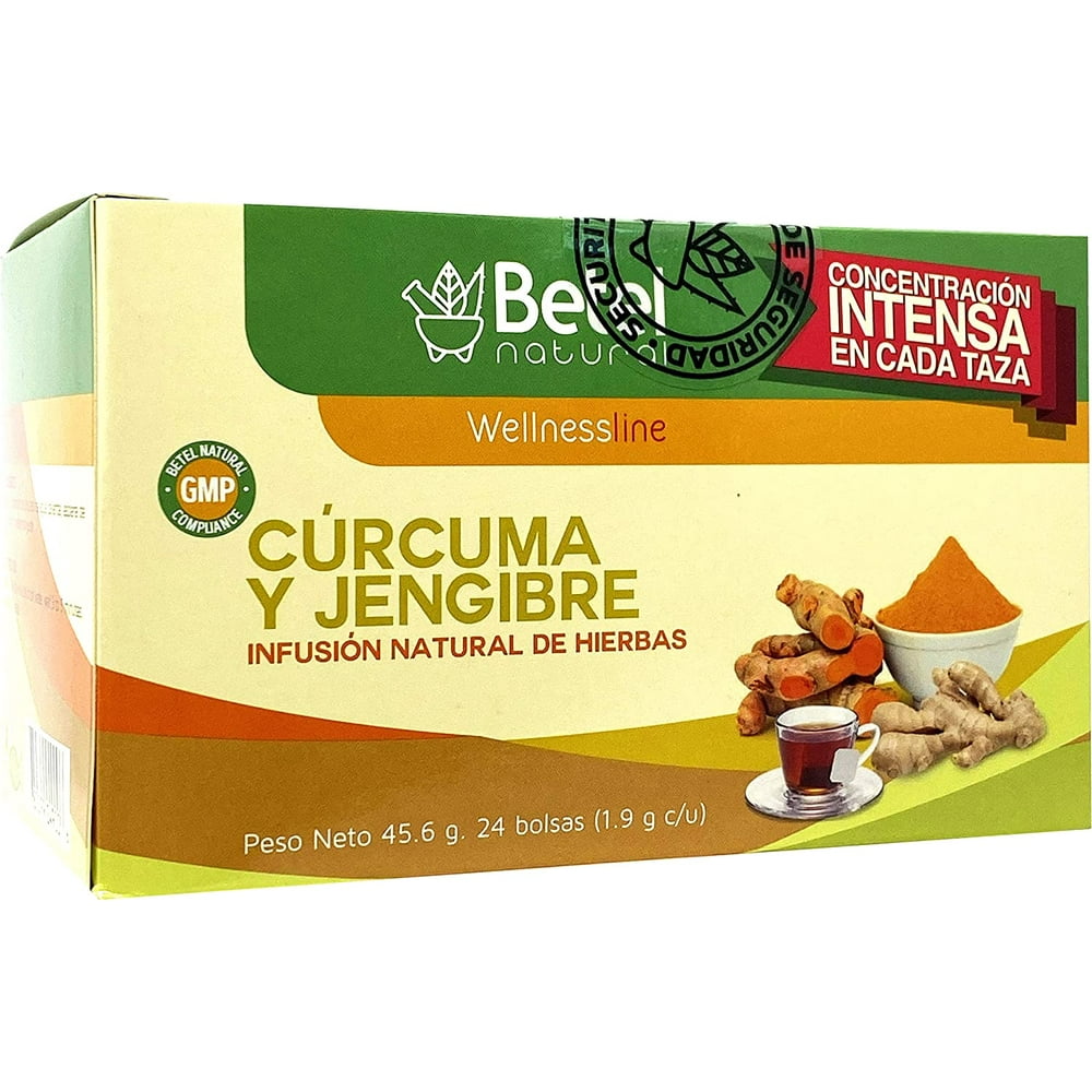 Turmeric and Ginger Tea (Te de Curcuma y Jengibre) by Betel Natural ...