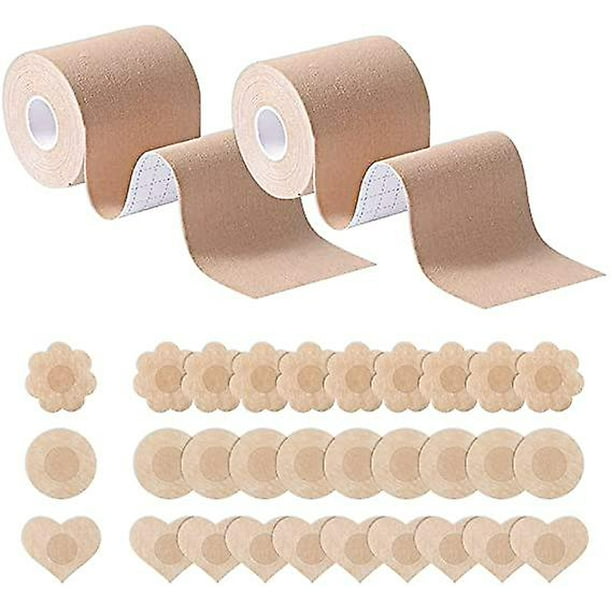 Breast Lift Tape,2 Rolls Body Tape For Women With 30pc Breast Petal ...