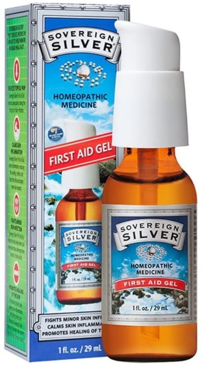 Sovereign Silver First Aid Gel Homeopathic Medicine, 1oz (29mL) - Be ...