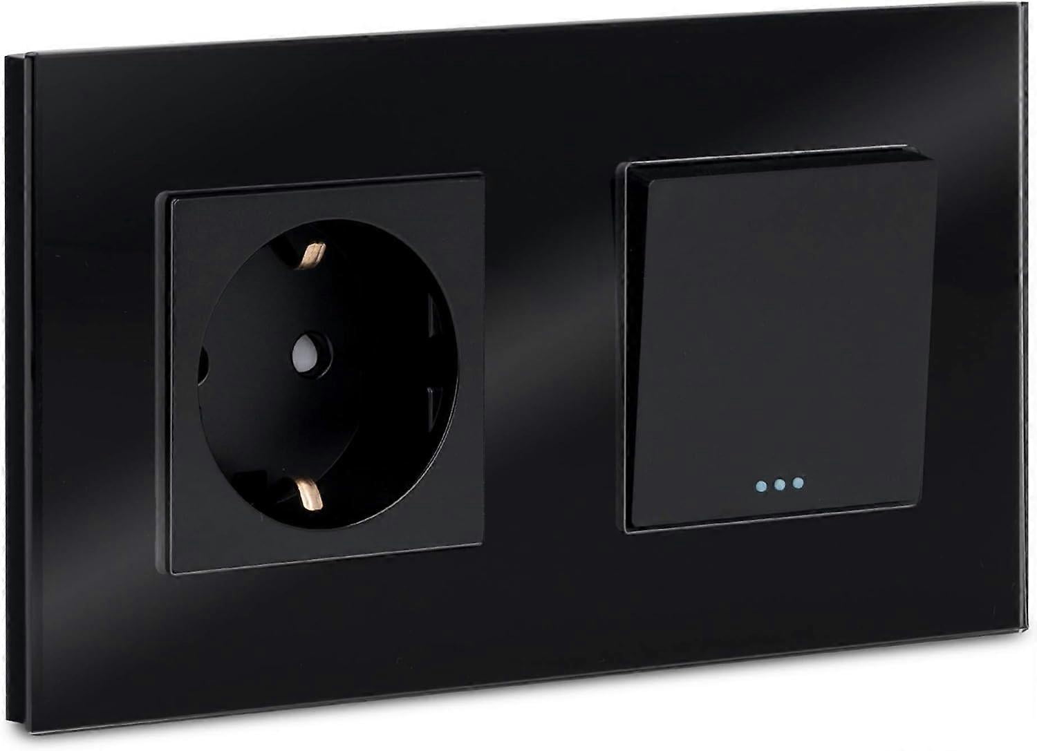 Two-way switch with socket - Two-way wall switch with wall light and ...