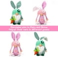 Easter Gnome Stuffed Figurines Ornaments, 2 Pack Bunny Tiered Tray ...