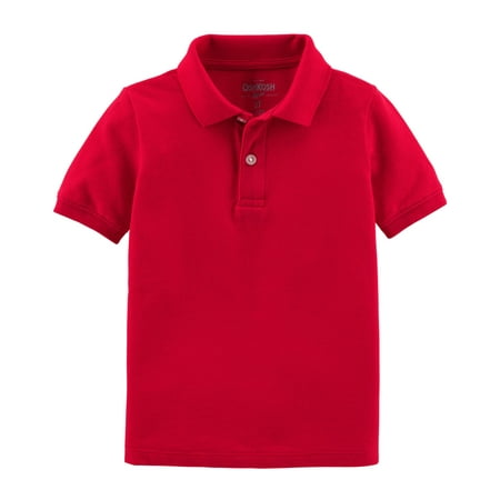Osh Kosh Boys' Short Sleeve Uniform Polo, Red, 3T | Walmart Canada