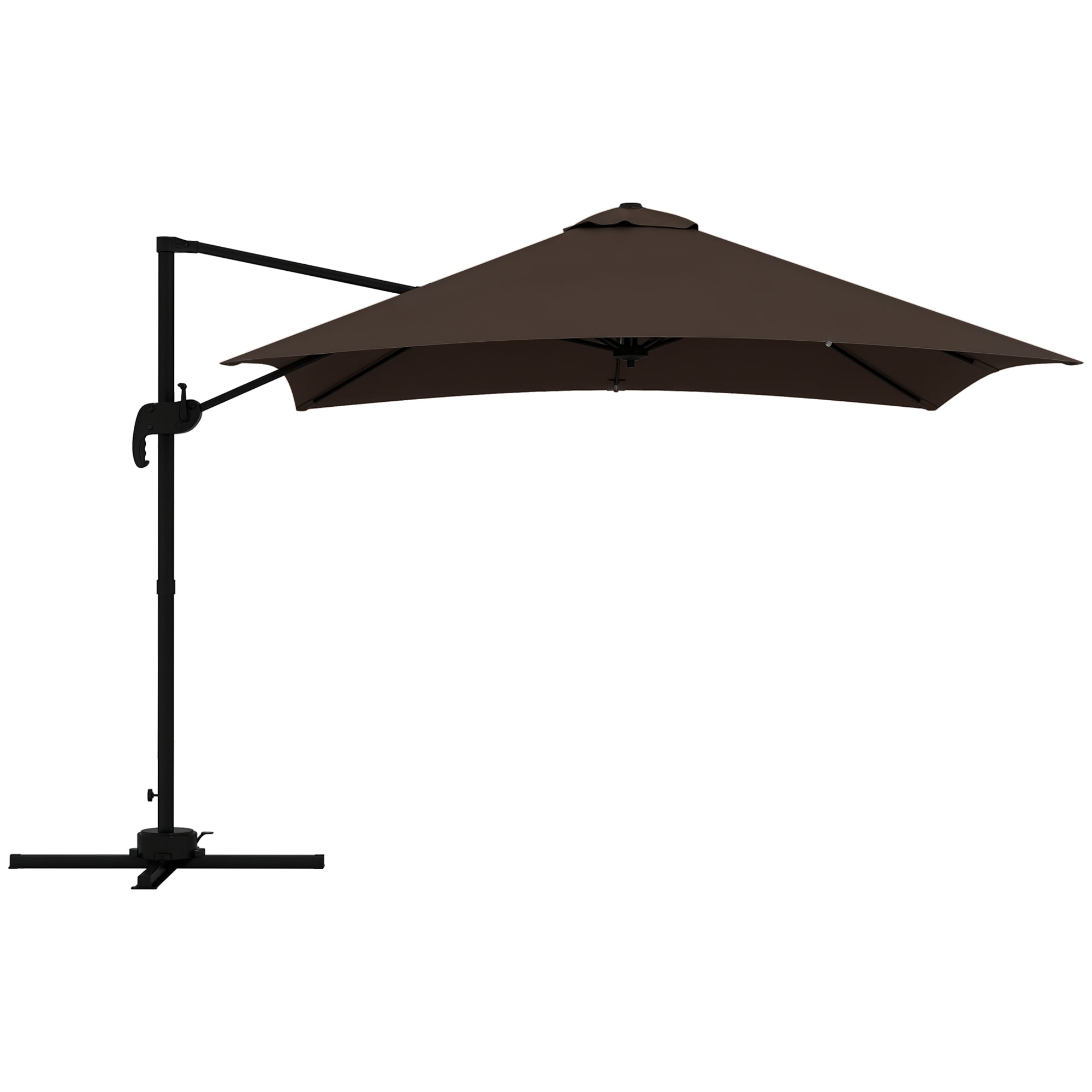 Click here for Outsunny 10x10ft Cantilever Umbrella With 4 Adjust... prices