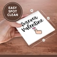 3drose, Text of Forever Valentine with Hand Heart Gesture, Set of 4 ...