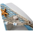 Attraction Design Set of 2 Wood Boat Shelves, Coastal Decor with ...
