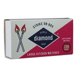 Diamond Large Strike On Box Kitchen Matches, 250 Ct, Long Burn Time ...