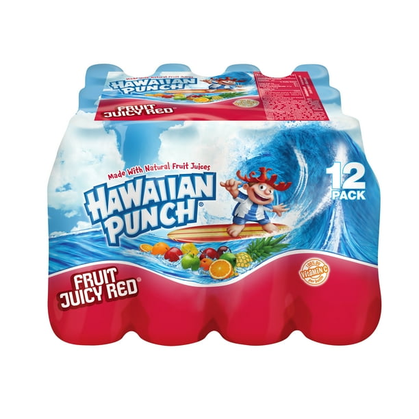 Hawaiian Punch Fruit Juicy Red Drink 10 Fl Oz 12 Count Walmart