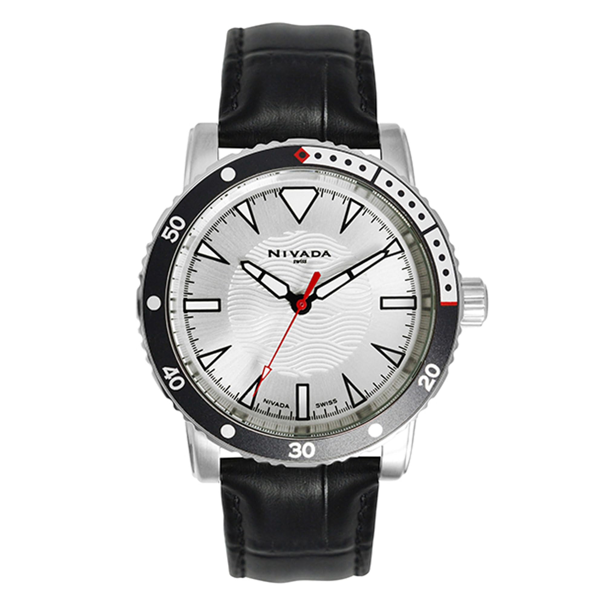 Reloj Nivada Executive Hombre Carátula Blanca Indicadores Romanos ...