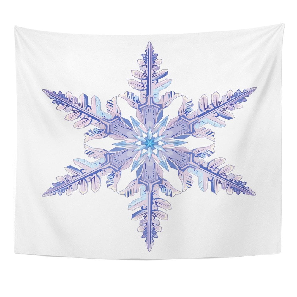 ZEALGNED Pink Abstract Natural Crystal Snowflake White Purple Frozen ...