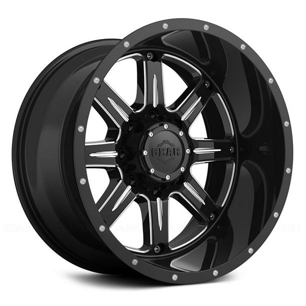 Gear Off Road 726BM Big Block 20x12 8x170 -44et Gloss Black CNC Milled ...