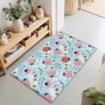 2x3ft Area Rug,Pastoral Ladybug Flower on Green Washable Large Rugs ...