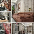 Beaded String Curtains 042coffee 39"W x 78.7"L (Pack of 1) Room Divider ...