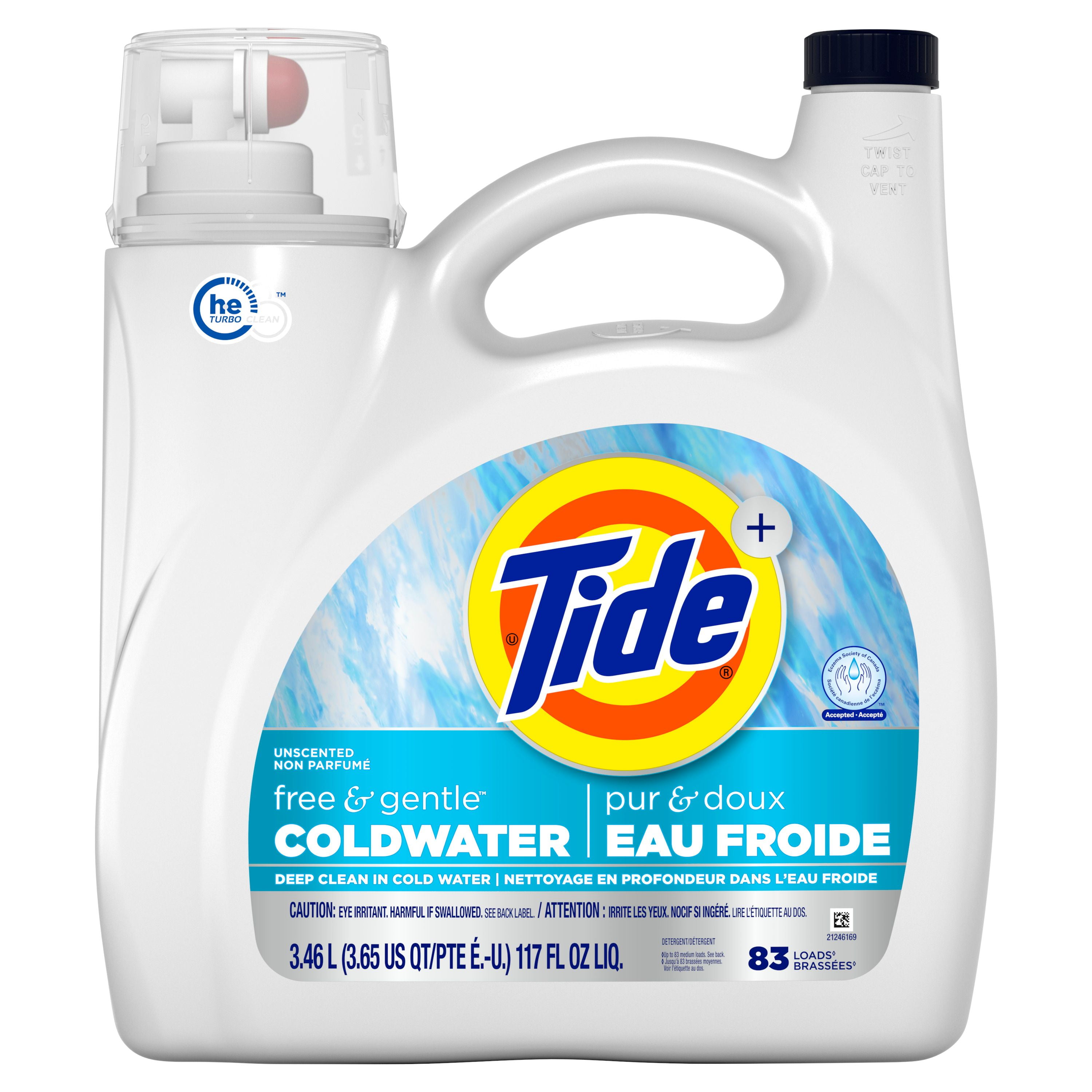Tide Ultra Coldwater Liquid Laundry Detergent, Original Scent, 3.46 L ...