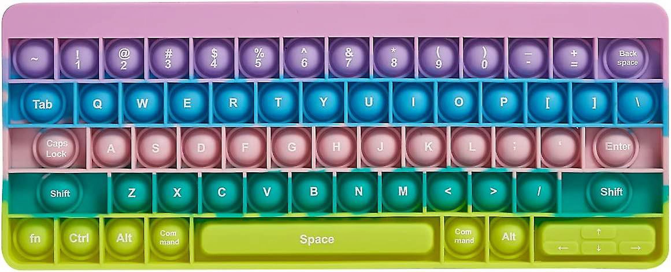 Tamaño grande Pop It Keyboard Pop Its Fidget Toys 1 paquete Fidget Toy ...
