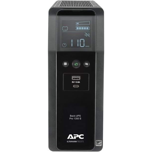 APC UPS, 1350VA Sine Wave UPS Battery Backup & Surge Protector with AVR ...