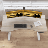 Mxtark Electric Standing Desk 55 x 30 inches Height Adjustable Sit ...