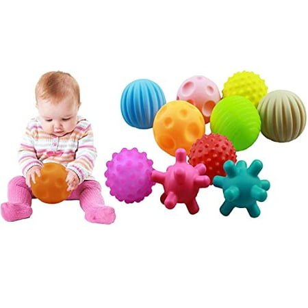 ROHSCE 10 Pack Sensory Balls for Babies Kids, 6 to 12 Months Baby Toy ...