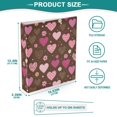3 Ring Binder with Flattened Metal Clip 1.5" Round Rings Binder ...