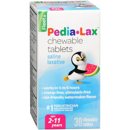 Fleet Pedia-Lax Chewable Tablets Saline Laxative - 30 CT - Walmart.com
