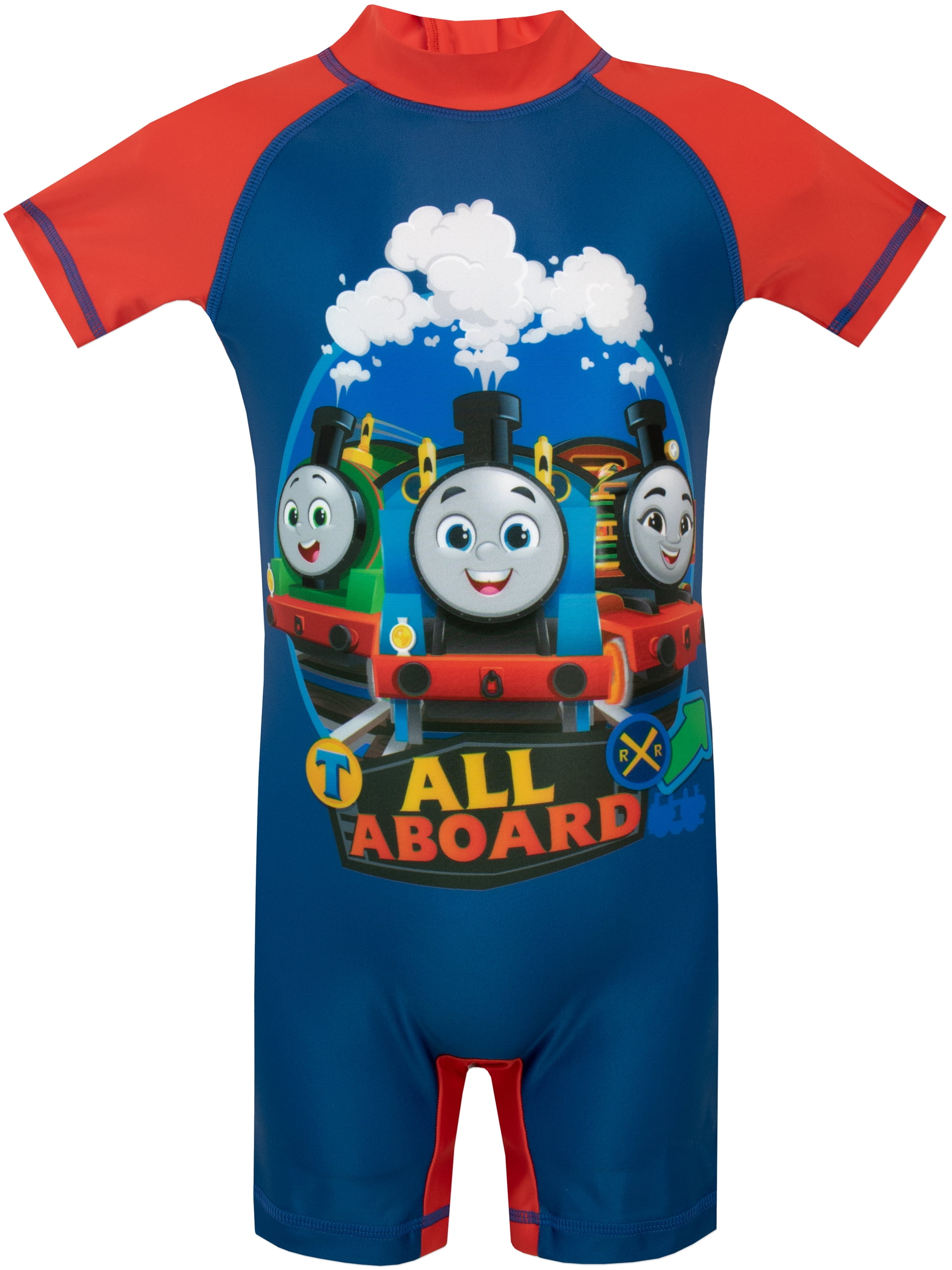 Thomas & Friends Boys All Aboard Swimsuit Red Sizes 18M-8 - Walmart.com