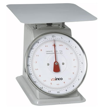 Winco SCLH-50, 50lb Capacity, Manual Mechanical Dial Scale with Ounces ...