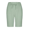 Annhoo Summer Shorts for Women Side Cut out Trendy Lightweight Cuffed ...