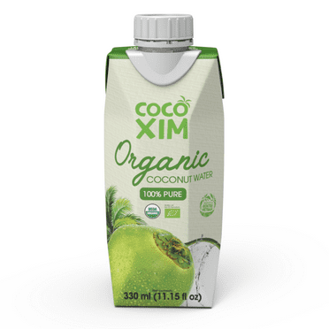Real Coco Organic Pink Nam Hom Coconut Water, USDA Organic, No Sugar ...
