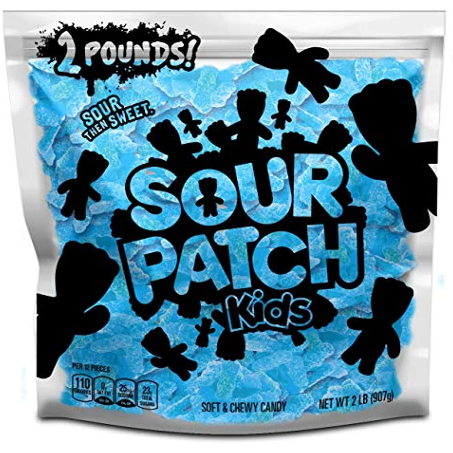Sour Patch Kids Blue Raspberry Soft & Chewy Candy, 2 Lb Bag - Walmart.com