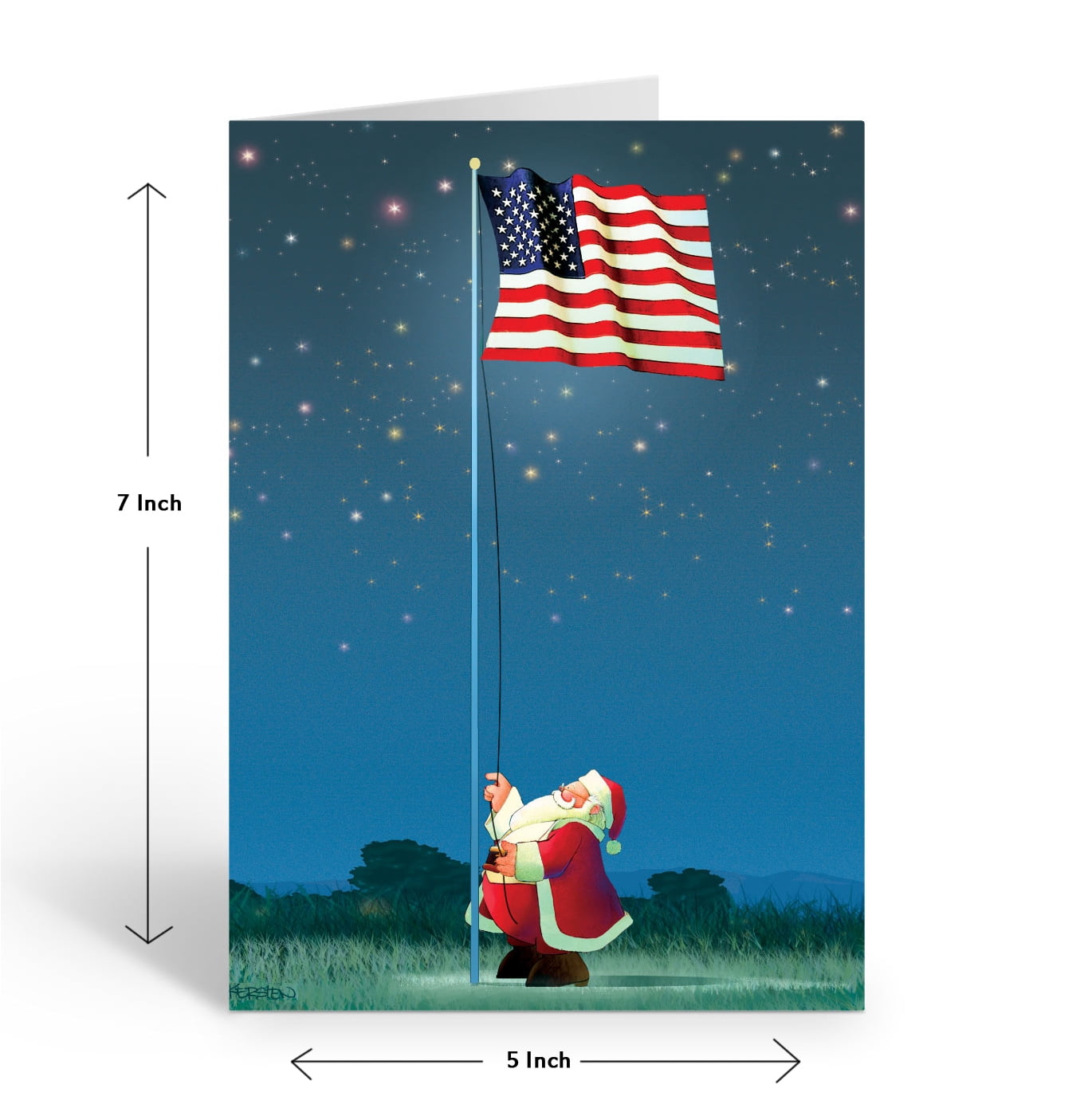 American Flag Christmas Clip Art