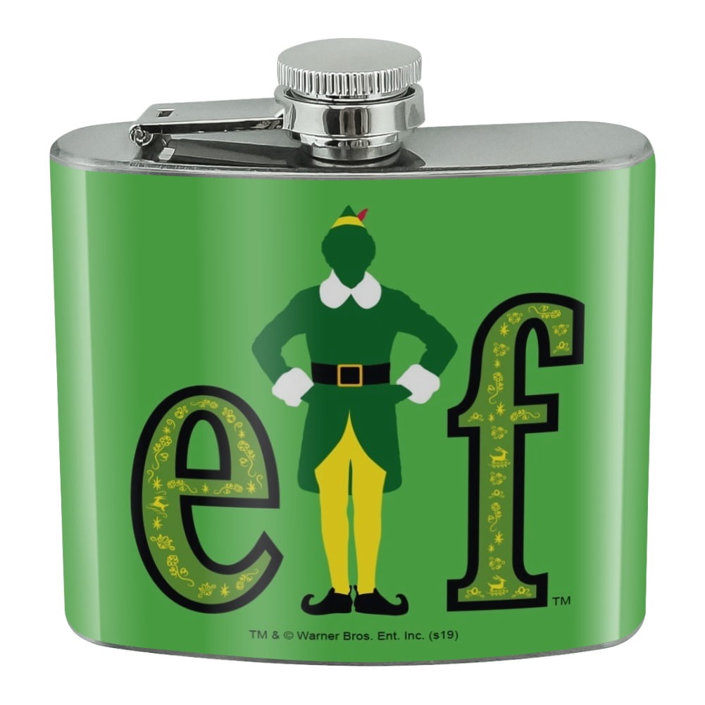 Elf Movie Logo Stainless Steel 5oz Hip Drink Kidney Flask - Walmart.com