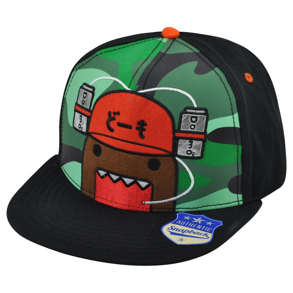 Domo Face Drink Hat Animation Snapback Japanese Flat Bill Character Hat ...