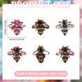 1Box 10pcs 5 colors Bee Non-woven Fabric & Rhinestones on Patches Mixed ...