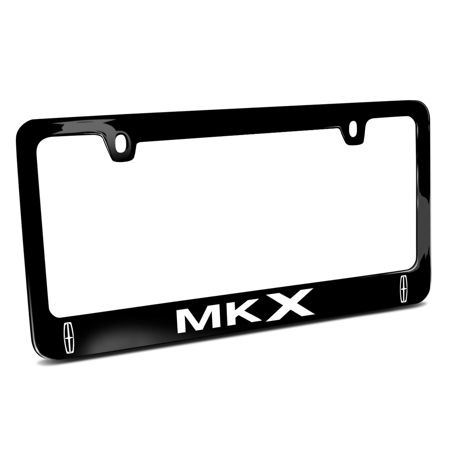 Lincoln MKX Dual Logo Black Metal License Plate Frame - Walmart.com