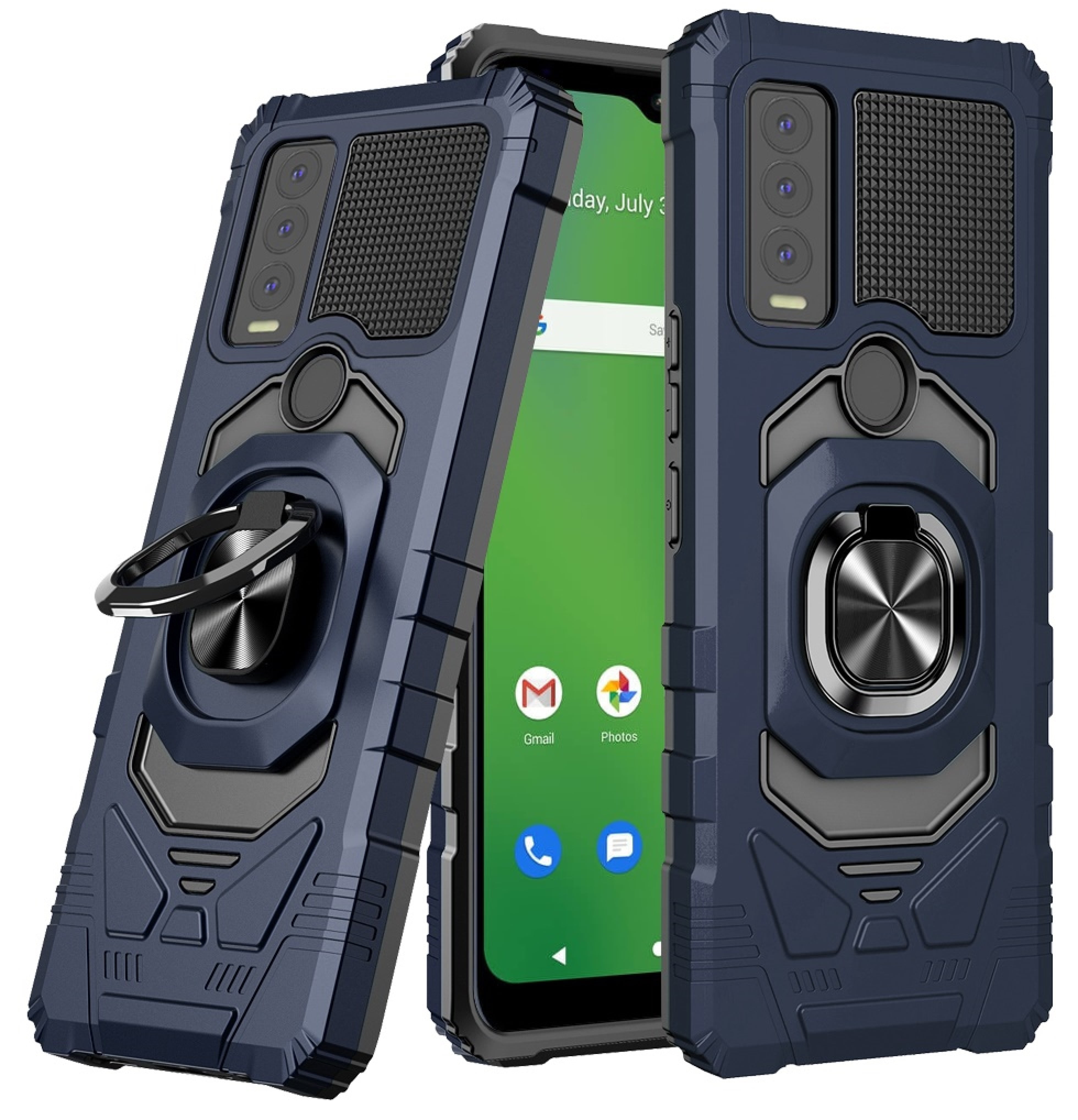 Compatible for at&t Motivate Max U668AA Robotic Cover Phone Case - Blue ...