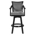 Powell Ronan Swivel Barstool, Black - Walmart.com