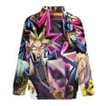 Anime Yu-Gi-Oh Fashion Jacket Mens Windbreaker Coat Lightweight Zipper ...