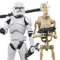 Hasbro Star Wars Black Series Phase II Clone Trooper and Battle Droid ...