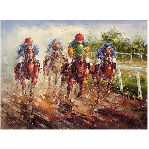 Trademark Fine Art "Kentucky Derby" Canvas Wall Art by Rio - Walmart.com
