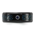 Auriga Titanium Black and Blue IP Plated with Blue CZ Carbon Fiber ...