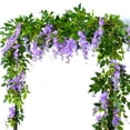 Willstar 7Ft Pcs Artificial Wisteria Vine 10 8 6 4 2 Pcs Flower willstar-7ft-pcs-artificial-wisteria-vine-10-8-6-4-2-pcs-flower