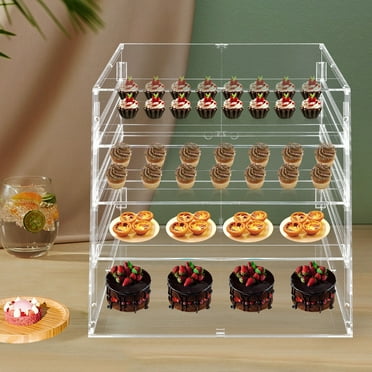 BENTISM 3-Tier Acrylic Bakery Display Case Countertop Donut Pastry Case ...