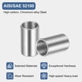 Uxcell 8 Pcs Sleeve Bearings 5 x 7 x 10mm (ID x OD x Length), 52100 ...