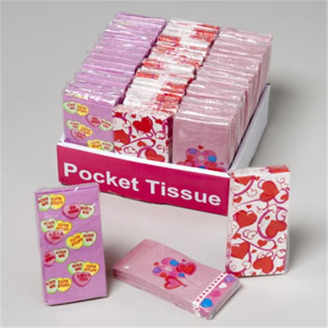 RGP G87084 Pocket Tissue 10 Ct Valentine, Pack Of 48 - Walmart.com