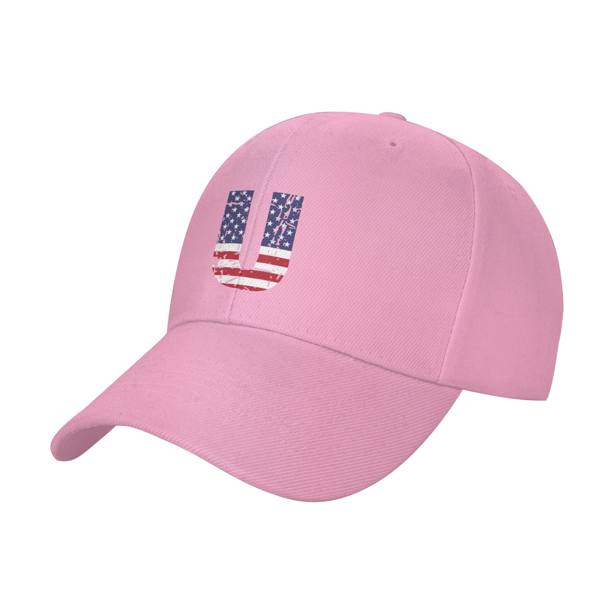 TEQUAN Peaked Cap Alphabet U America Usa Flag Adult Unisex Adjustable ...