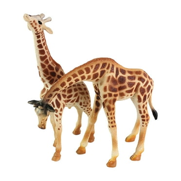 Prextex Realistic Safari Animal Figures Set - 9 Large Plastic Figures ...