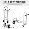 Aluminum Hand Truck, Heavy Duty Convertible Hand Truck Dolly 2 in 1 ...