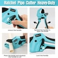 SHALL Heavy-Duty Ratchet PVC Pipe Cutter, Cuts up to 1-5/8”, High ...