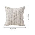 Decorative Pillow Cover with Hidden Zipper, Soft Breathable Textured ...